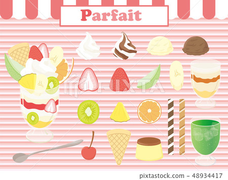 Parfait set - Stock Illustration [48934417] - PIXTA