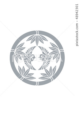 Warlords family crest silver Uesugi Yasunobu - Stock Illustration ...