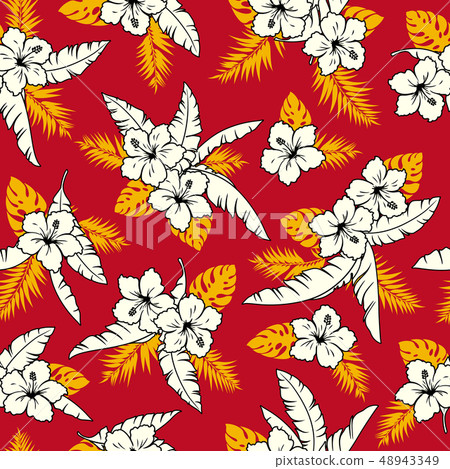 Aloha shirt pattern - Stock Illustration [48943349] - PIXTA