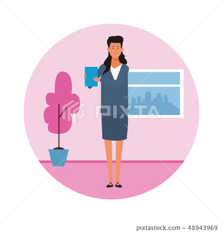 bussineswoman avatar at office - Stock Illustration [48943969] - PIXTA