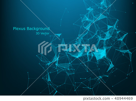 Connected polygons plexus vector geometric - Stock Illustration ...