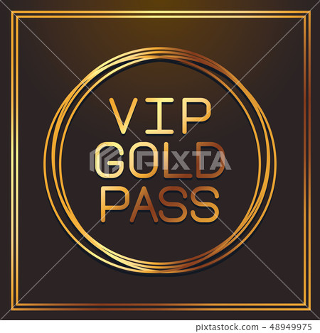 VIP gold pass - Stock Illustration [48949975] - PIXTA