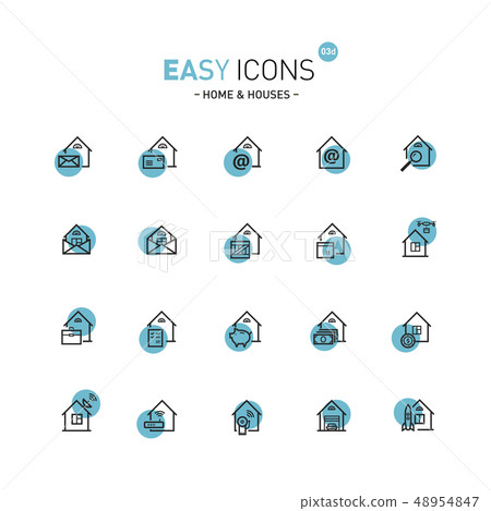 Easy icons 03d Home - Stock Illustration [48954847] - PIXTA