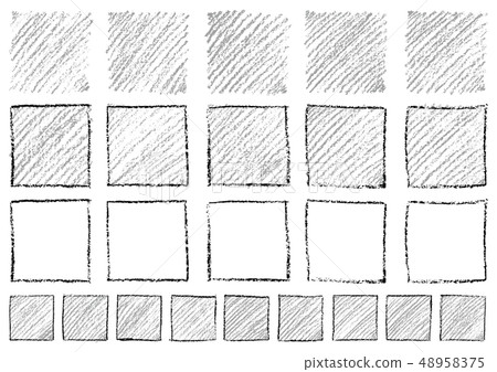 Crayon square - Stock Illustration [48958375] - PIXTA