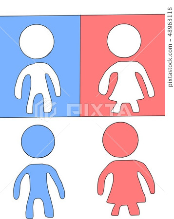 Male and female mark - Stock Illustration [48963118] - PIXTA