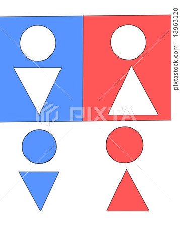 Male and female mark - Stock Illustration [48963120] - PIXTA