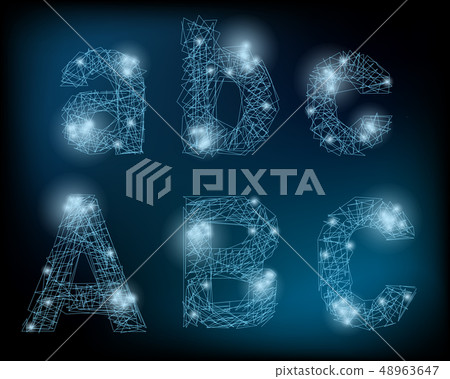 Neuron Letters and Numbers - Stock Illustration [48963647] - PIXTA