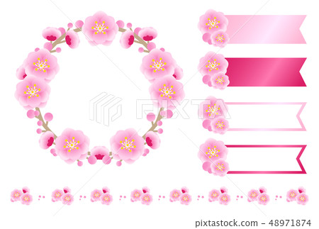Plum Frame - Stock Illustration [48971874] - PIXTA