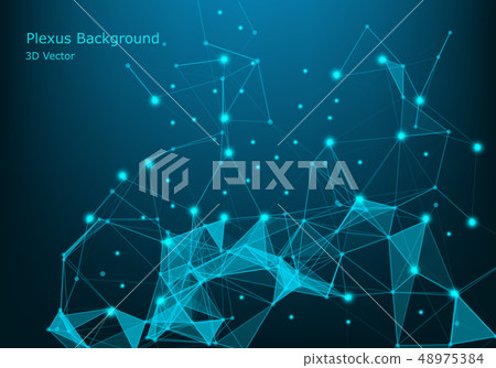 Network connection concept blue vector - Stock Illustration [48975384 ...