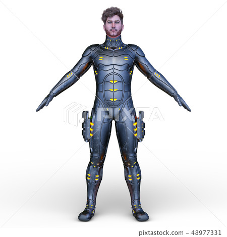 Cyber man - Stock Illustration [48977331] - PIXTA