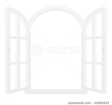 White window arch - Stock Illustration [48980842] - PIXTA