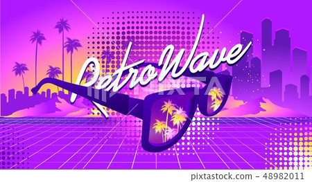 retro party wave - Stock Illustration [48982011] - PIXTA