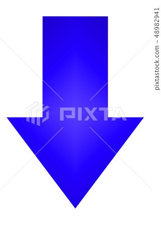 Arrow blue icon illustration png transparent... - Stock Illustration ...