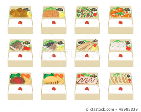 Lunch set illustration set - Stock Illustration [48985839] - PIXTA