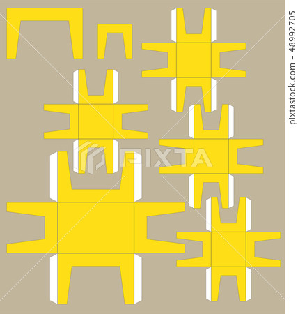 Table and Chair Paper Model , Vector and - Stock Illustration [48992705 ...