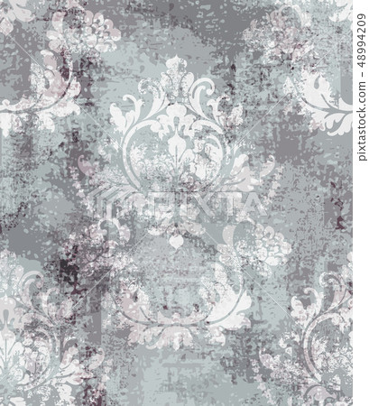 Baroque texture pattern Vector. Floral ornament - Stock Illustration ...