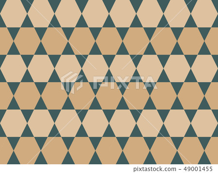 Hexagonal neutral shapes seamless pattern - Stock Illustration ...
