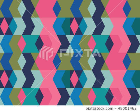 Vector geometric shapes seamless pattern - Stock Illustration [49001462 ...