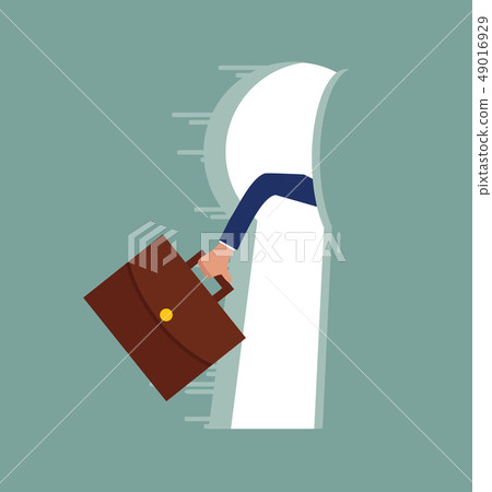 hand hold briefcase run running Key Hole Light - Stock Illustration ...