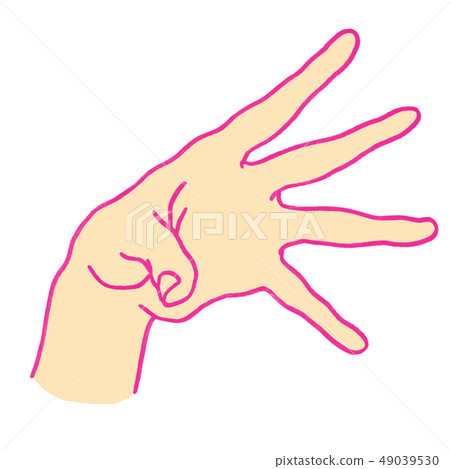 [Illustration of hand, finger (par)] - Stock Illustration [49039530 ...