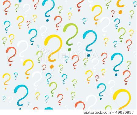 Question signs colorful vector illustration - Stock Illustration ...