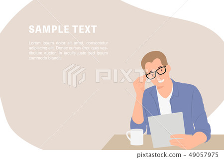 Cartoon people character design banner template - Stock Illustration ...