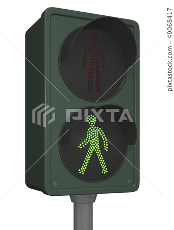 Traffic light, green light, WALK - Stock Illustration [49068417] - PIXTA