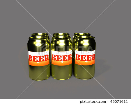6 cans of beer - Stock Illustration [49071611] - PIXTA