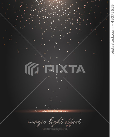 Falling gold particles. Golden rain background. - Stock Illustration ...
