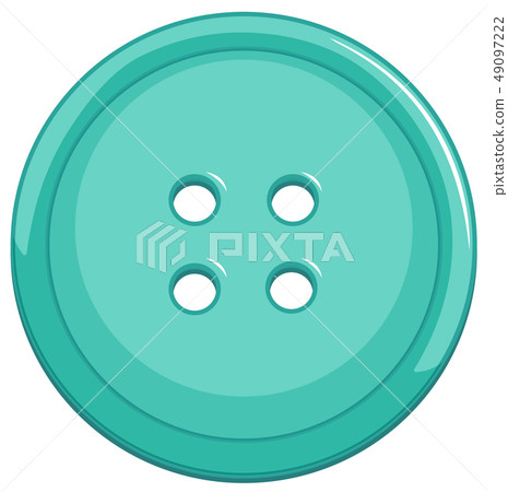 Isolated blue button on white background - Stock Illustration [49097222 ...