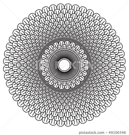 Mandala Intricate Patterns. Vintage decorative pat - Stock Illustration ...