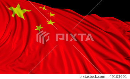 3d rendering of a Chinese flag - Stock Illustration [49103691] - PIXTA