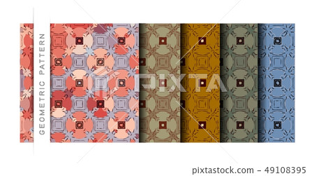 Set of The Classic Wallpaper Pattern Background - Stock Illustration ...