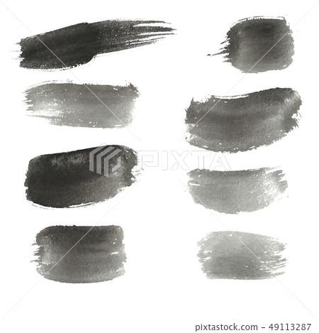 Abstract watercolor background. Ink black hand - Stock Illustration ...