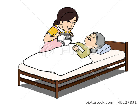 Female helper and lady diaper change - Stock Illustration [49127831 ...
