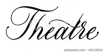 Theatre vector lettering - Stock Illustration [49133934] - PIXTA