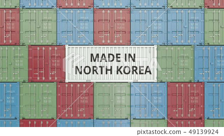 Cargo container with MADE IN NORTH KOREA text....-插圖素材 [49139924] - PIXTA圖庫