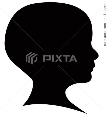 Boy Face Silhouette