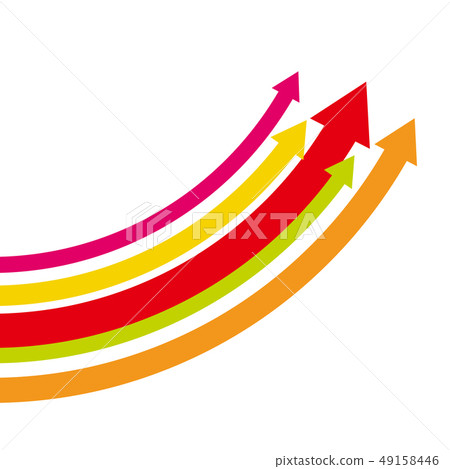 Arrow raising - Stock Illustration [49158446] - PIXTA