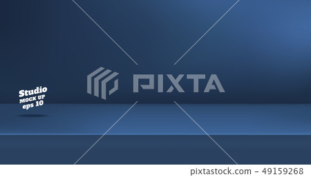 Vector,Empty dull navy blue color studio table - Stock Illustration ...
