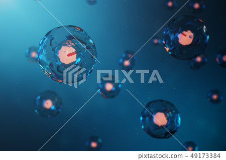 Human cells or animal. Cell colony. Concept of... - Stock Illustration ...