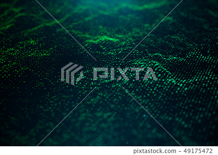 Abstract data technology. Digital landscape... - Stock Illustration ...