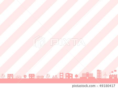 Cityscape illustration striped background - Stock Illustration ...