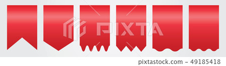 set of red arch banner icon - Stock Illustration [49185418] - PIXTA