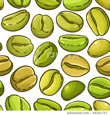 green coffee vector pattern - Stock Illustration [49202731] - PIXTA