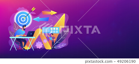 Business direction concept banner header. - Stock Illustration ...
