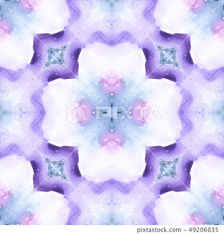 Watercolor ornamental abstract seamless pattern... - Stock Illustration ...