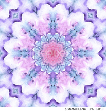 Watercolor ornamental abstract seamless pattern... - Stock Illustration ...