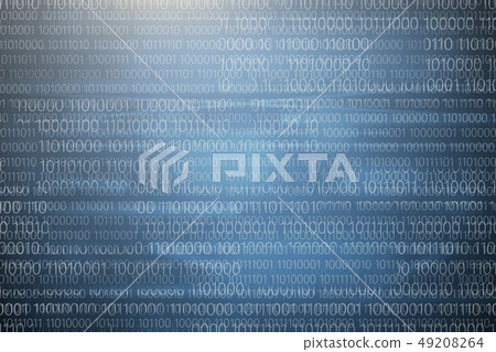White binary code on blue background-插圖素材 [49208264] - PIXTA圖庫