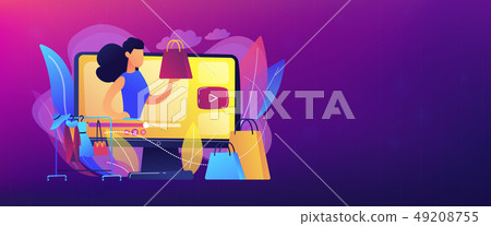 Fashion blog concept banner header. - Stock Illustration [49208755] - PIXTA